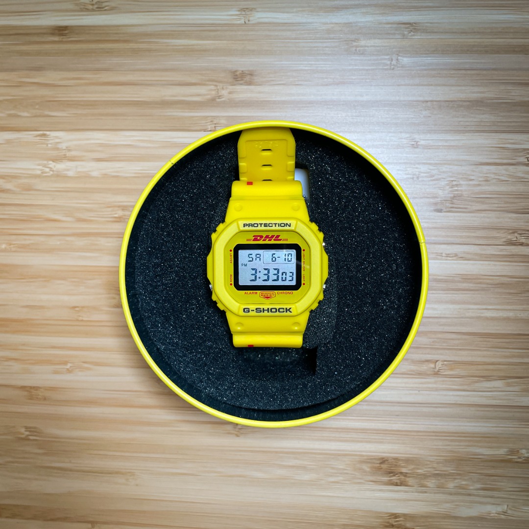 G-Shock x DHL DW-5600DHL22-9DR ( 50th Anniversary Limited ), Men's ...