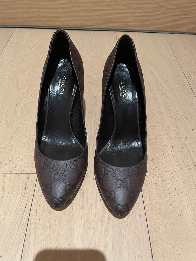 Gucci high heels, 名牌, 鞋及波鞋 - Carousell