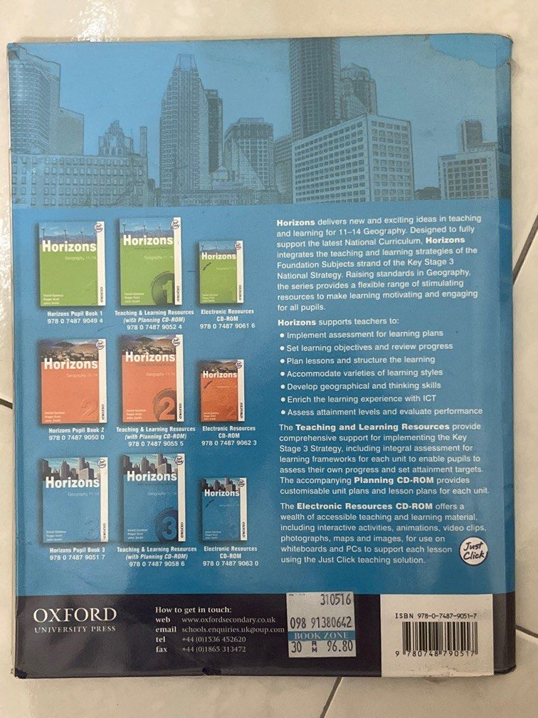 Horizons Geography coursebook, Hobbies & Toys, Books & Magazines ...