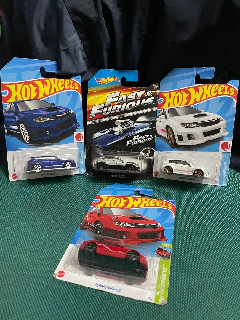 Hotwheels Bundle Subaru WRX STI FnF, Toys & Collectibles, Mainan di ...