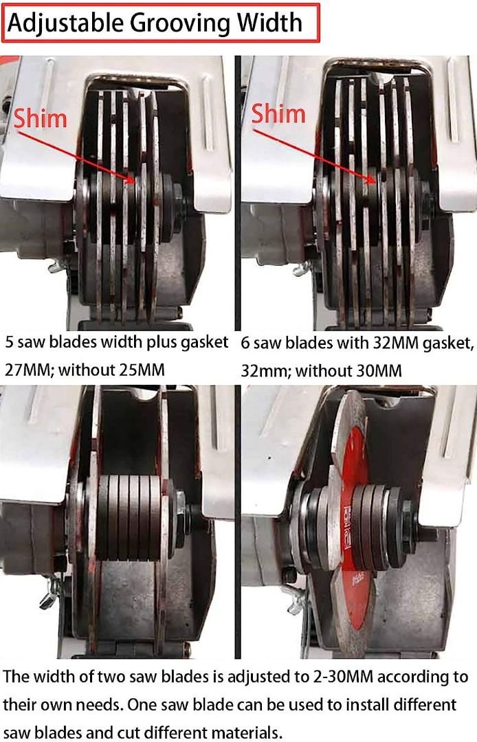 Huanyu Electric Wall Chaser Wall Grooving Machine 7500 RPM 4000W 220V ...
