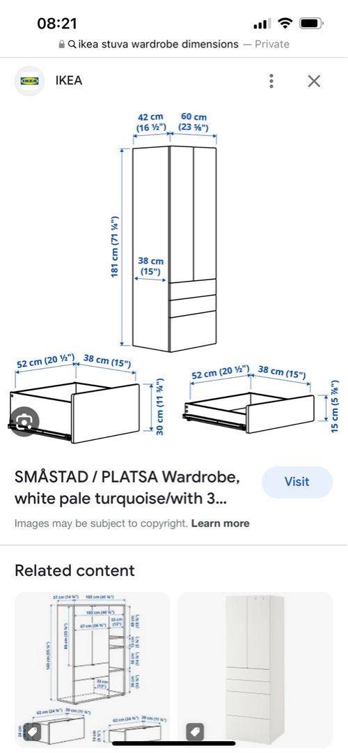IKEA kids wardrobe, Furniture & Home Living, Furniture, Shelves ...