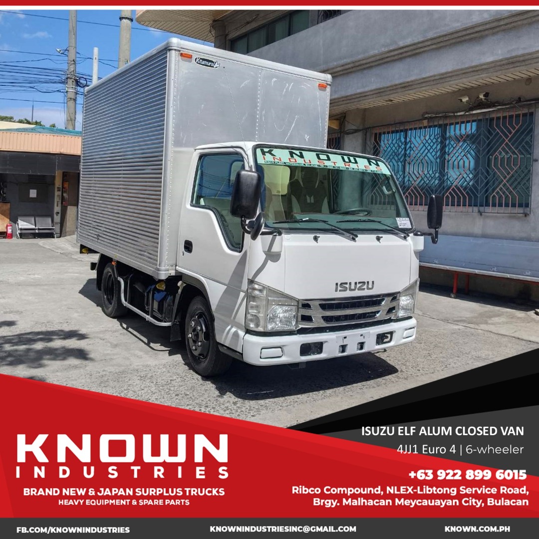 ISUZU ELF ALUMINUM CLOSED VAN TRUCK 6W, Special Vehicles, Heavy ...