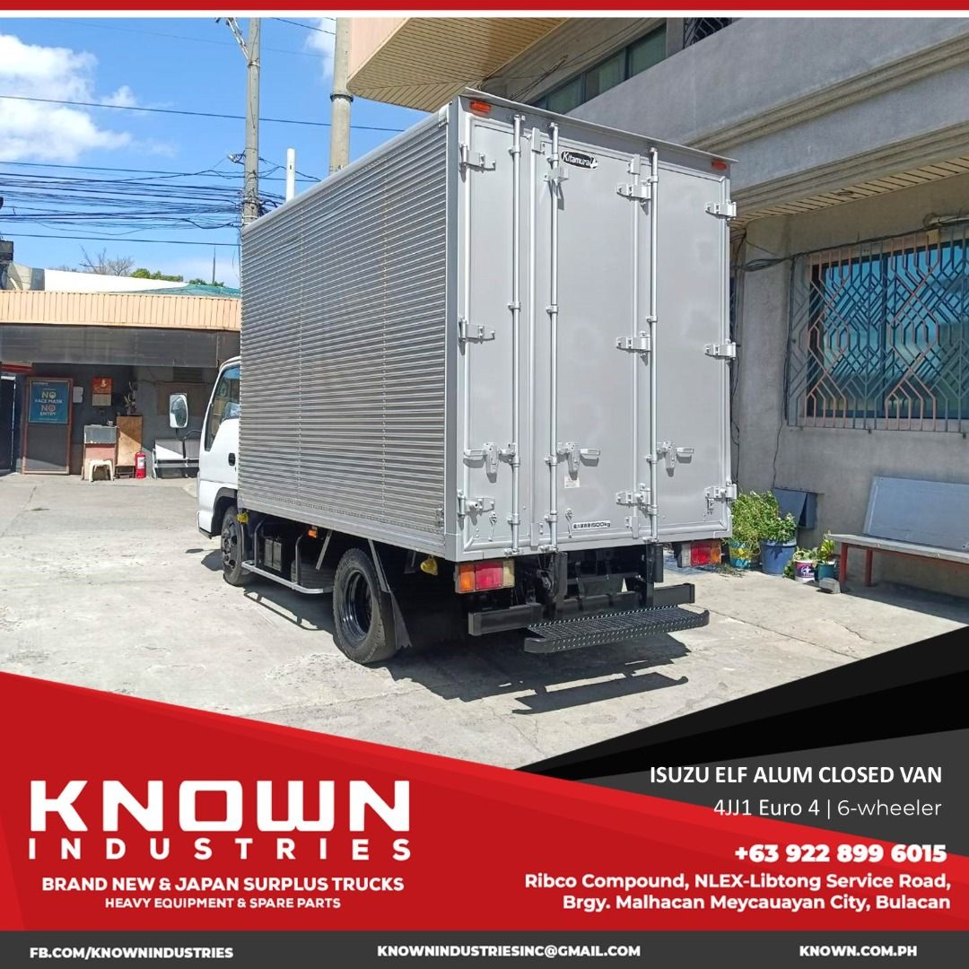 ISUZU ELF ALUMINUM CLOSED VAN TRUCK 6W, Special Vehicles, Heavy ...