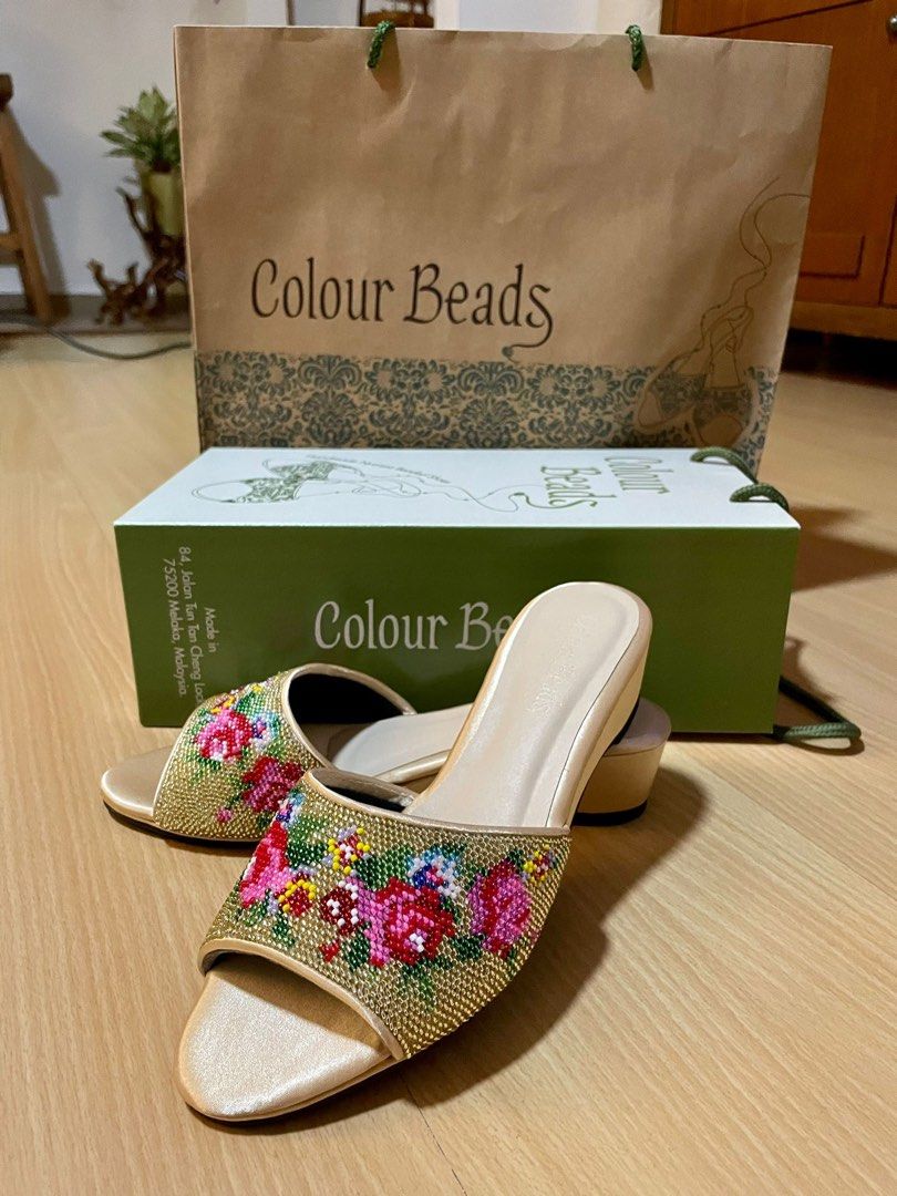 Kasuk Manek Peranakan Shoe, Women's Fashion, Footwear, Sandals on Carousell