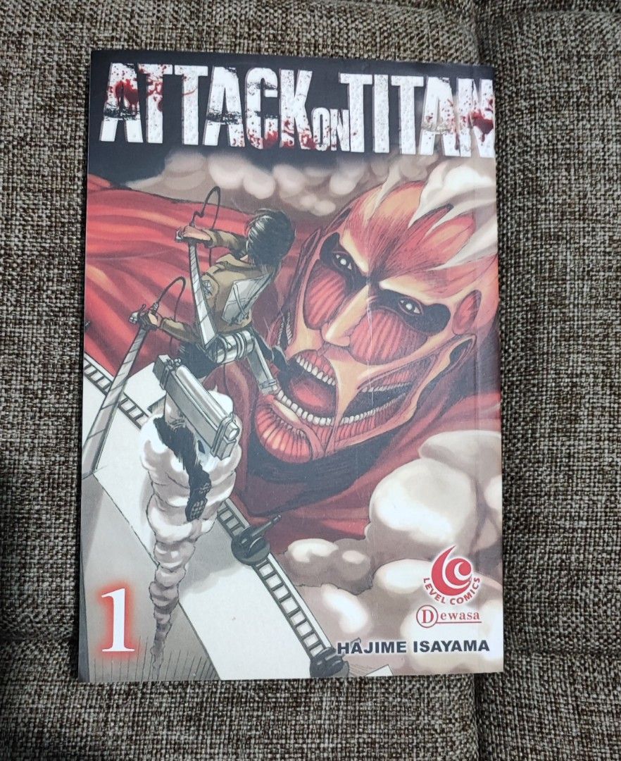 Komik Attack on Titan Bahasa Indonesia Vol 1-10, Buku & Alat Tulis, Komik dan Manga di Carousell