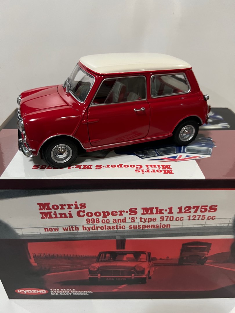 Kyosho 1:18 scale Mini Cooper Morris diecast toy car hotwheels, Hobbies ...