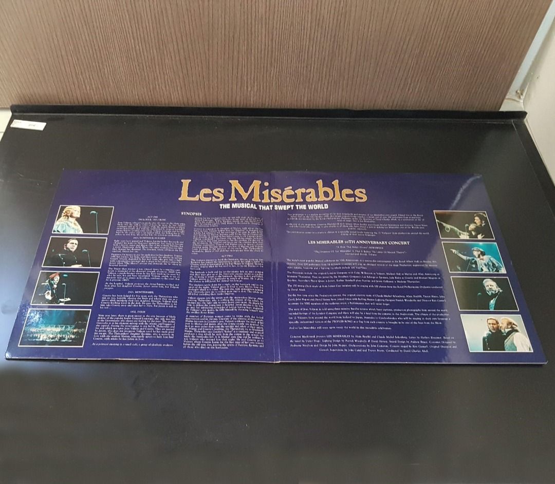 Laser Disc of Les Miserables, Andrew Lloyd Webber, the Premiere ...