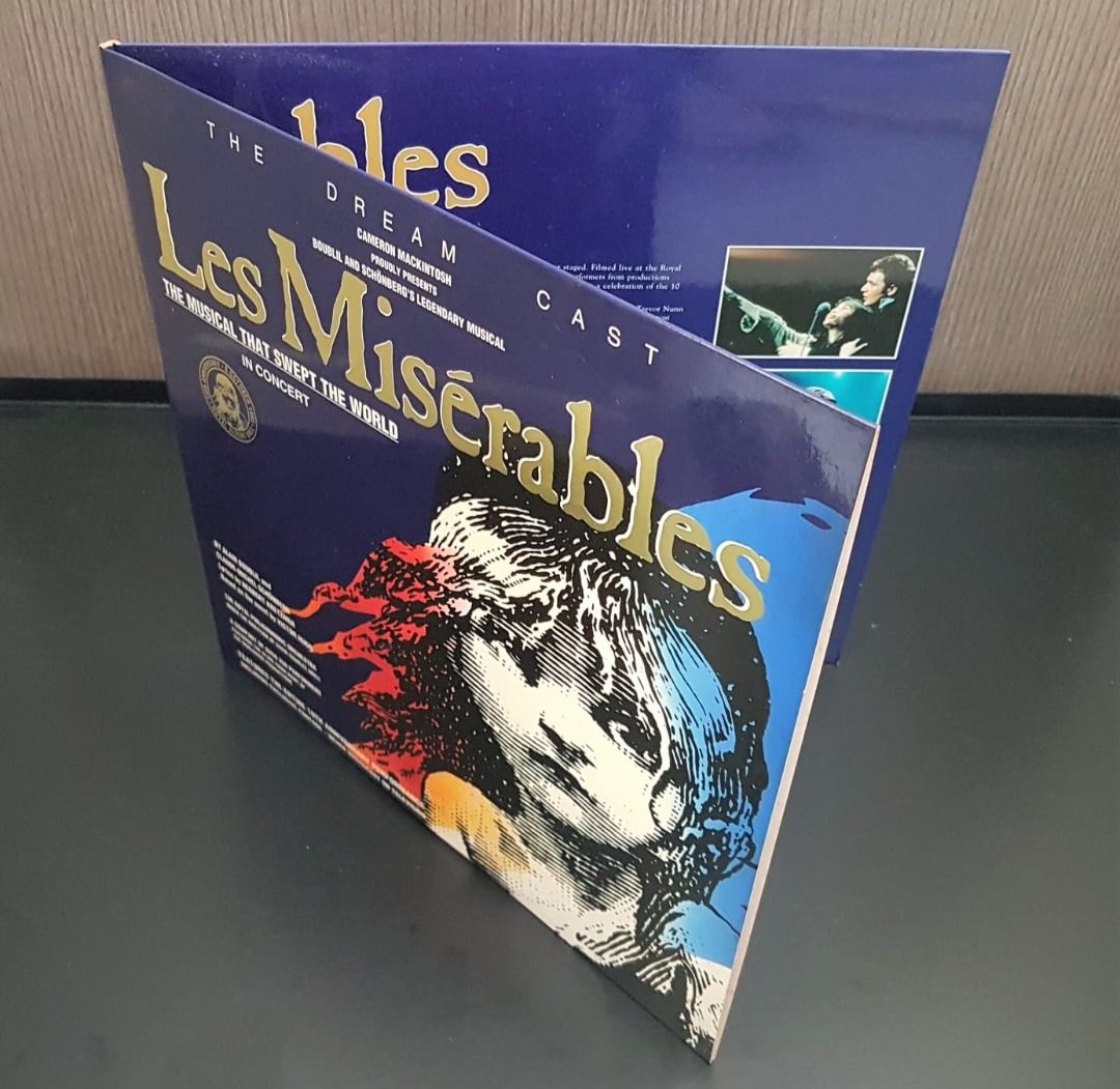 Laser Disc of Les Miserables, Andrew Lloyd Webber, the Premiere ...