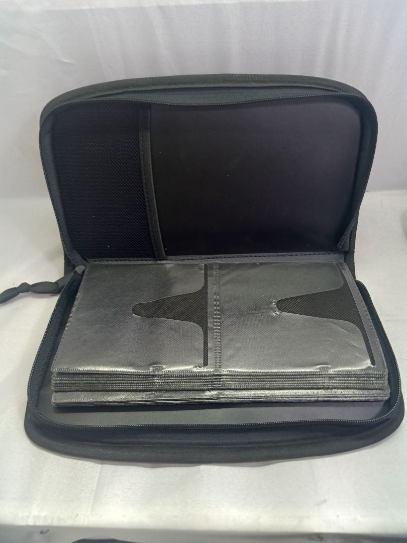 Laserline USA CD DVD portable hard case 12 disc storage holder & black ...
