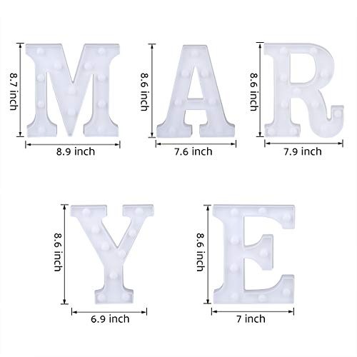 LED Light Up Letter, Valentine Gift - Light Up Marry Me Sign with Warm ... LED Light Up Letter, Valentine Gift - Light Up Marry Me Sign with Warm ...