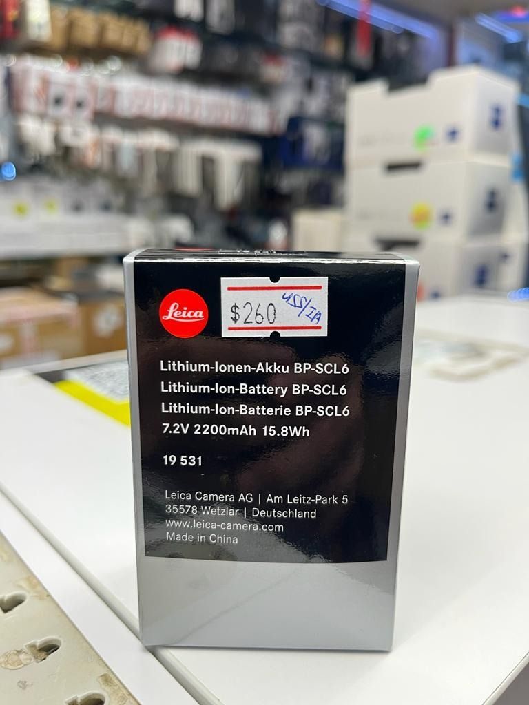 Leica BP-SCL6 Lithium-Ion Battery (8.4V, 2200mAh), Photography ...