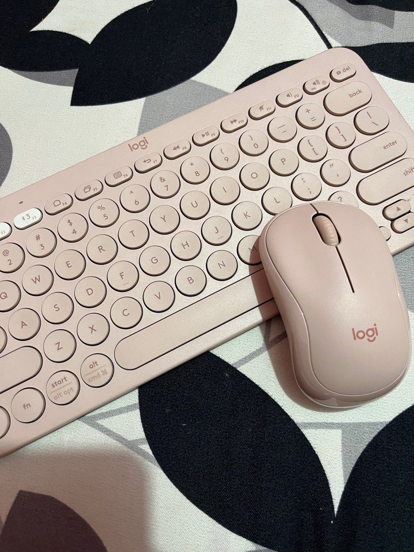 Logitech Keyboard K380 Pink Original on Carousell