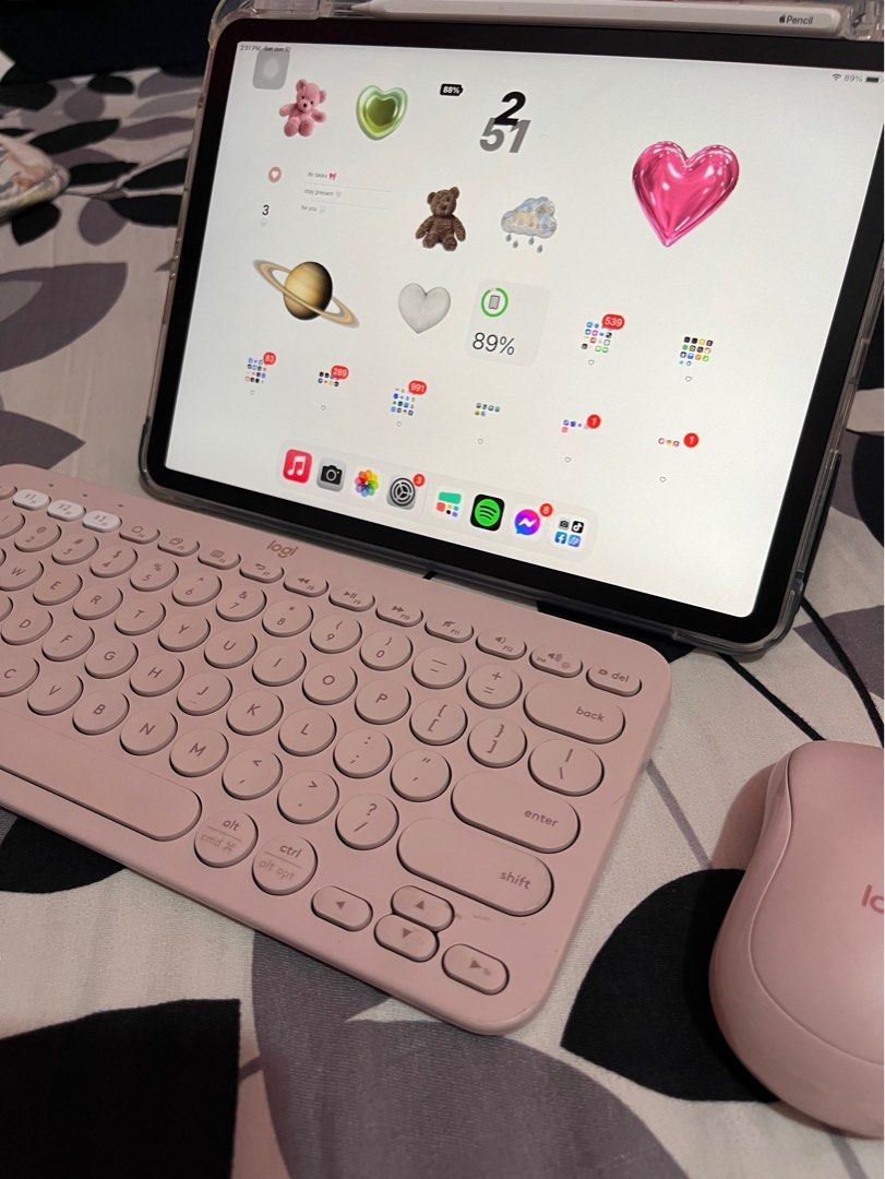 Logitech Keyboard K380 Pink Original on Carousell