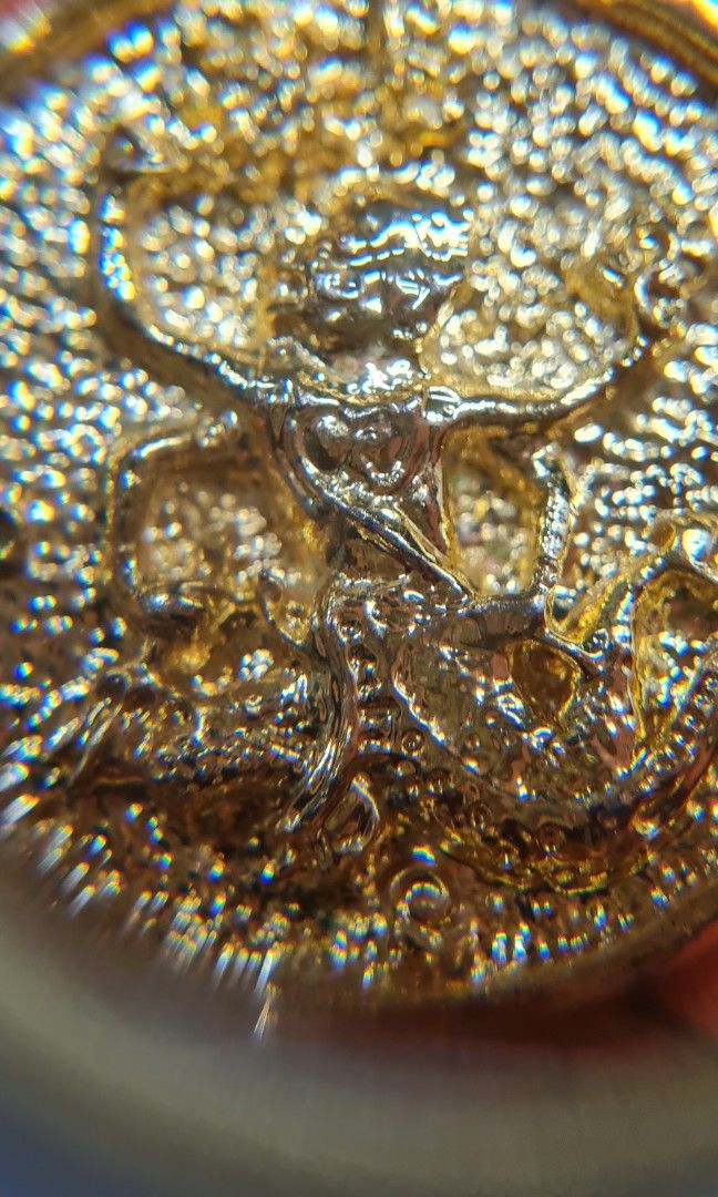 LP Seng, Wat Bang Na , Pathum Province, behind Hanuman , alloy coin ...