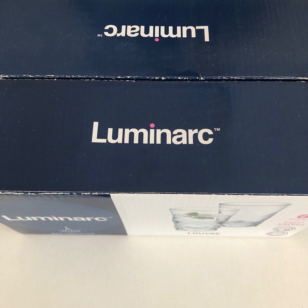 Luminarc Louvre Glass Cups Set, Furniture & Home Living, Kitchenware ...