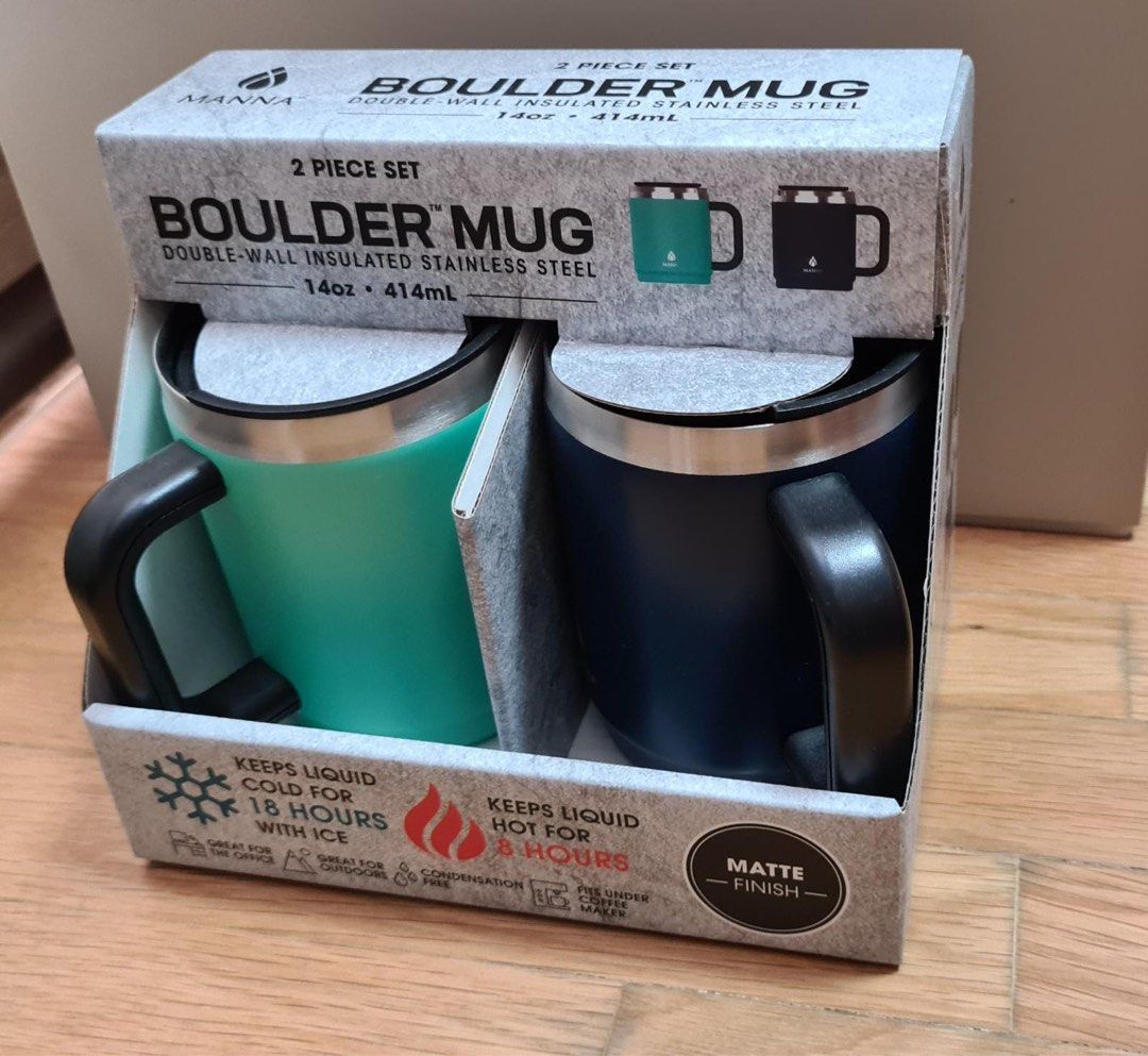 Manna Boulder Mug (pair), Furniture & Home Living, Kitchenware ...