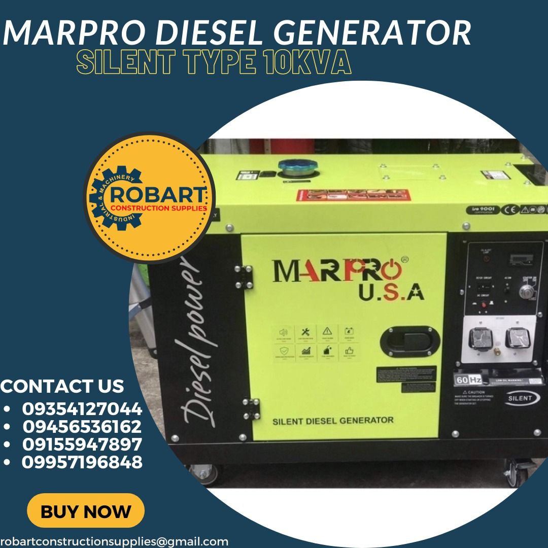 Marpro Diesel Generator SILENT TYPE 10KVA, Commercial & Industrial ...