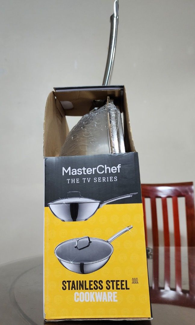 MasterChef Nonstick Stir Fry Pan 28cm, Furniture & Home Living ...