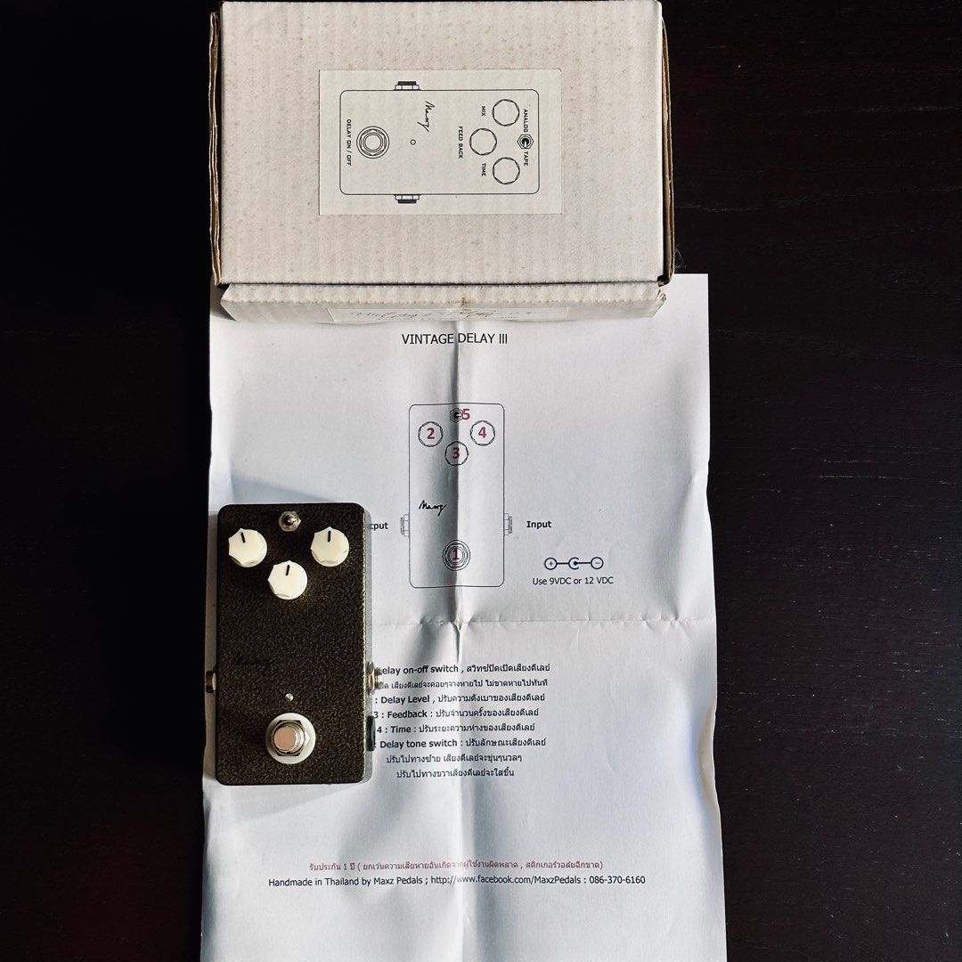 Maxz Pedals Vintage Delay III, Hobbies & Toys, Music & Media, Music ...