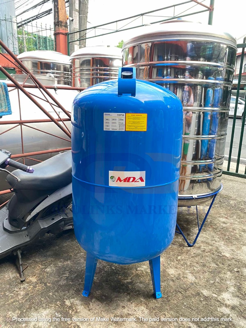 MDA Bladder Pressure Tank 300 Liters, Furniture & Home Living, Home ...