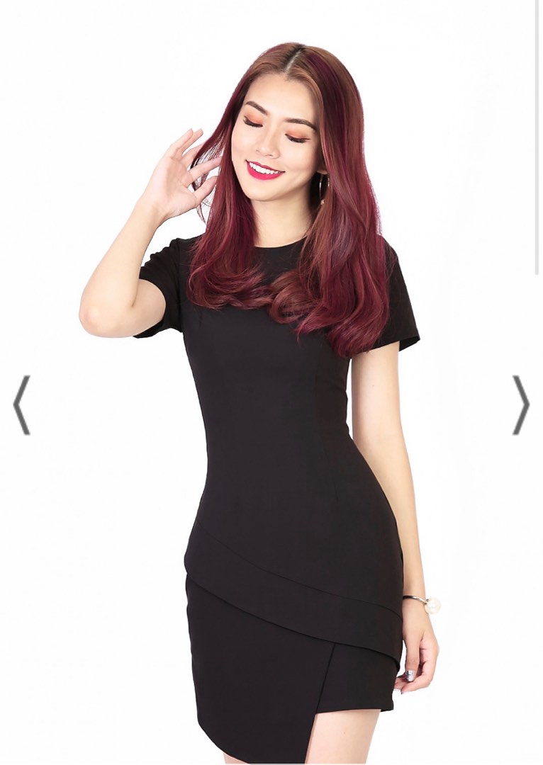 MGP label harlene overlay dress black, Women's Fashion, Dresses & Sets, Dresses on Carousell