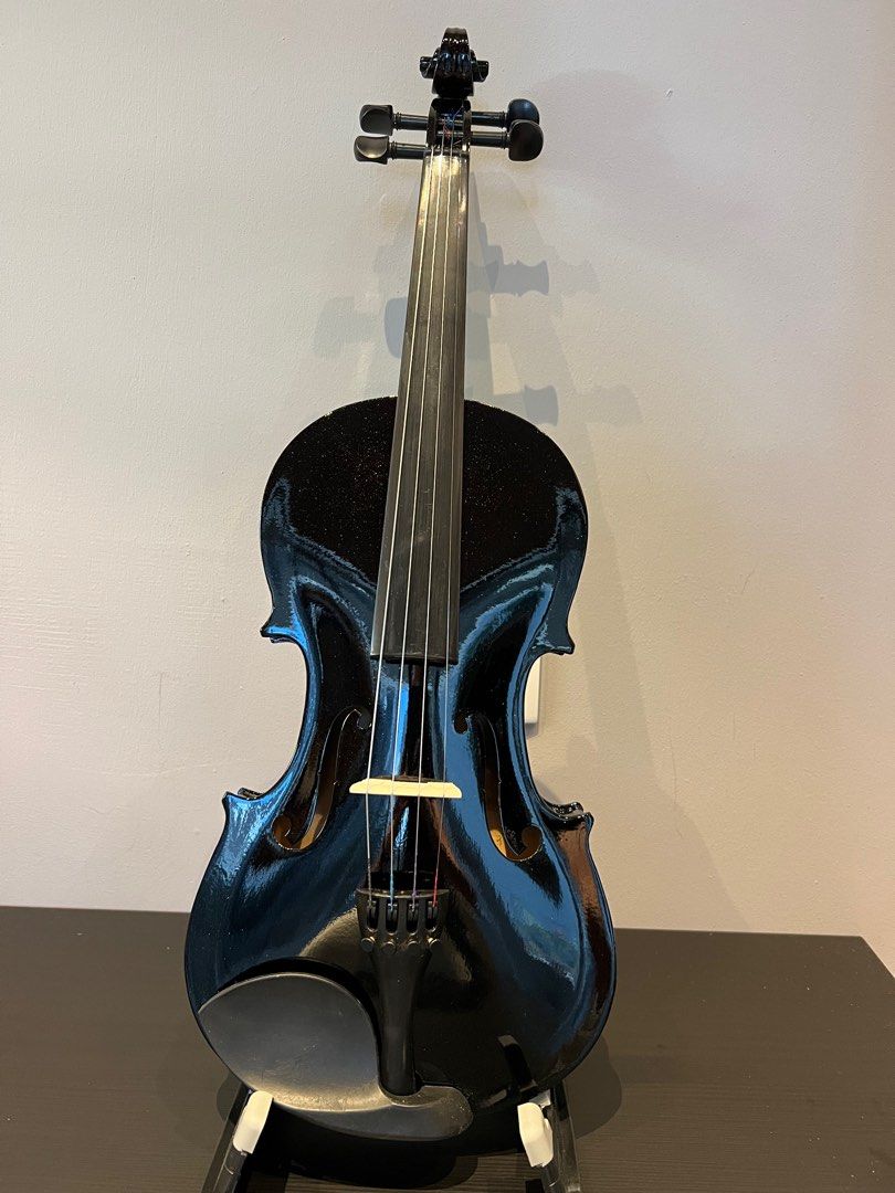 Midnight Black Glitter Violin (Limited Edition), Hobbies & Toys, Music & Media, Musical ...