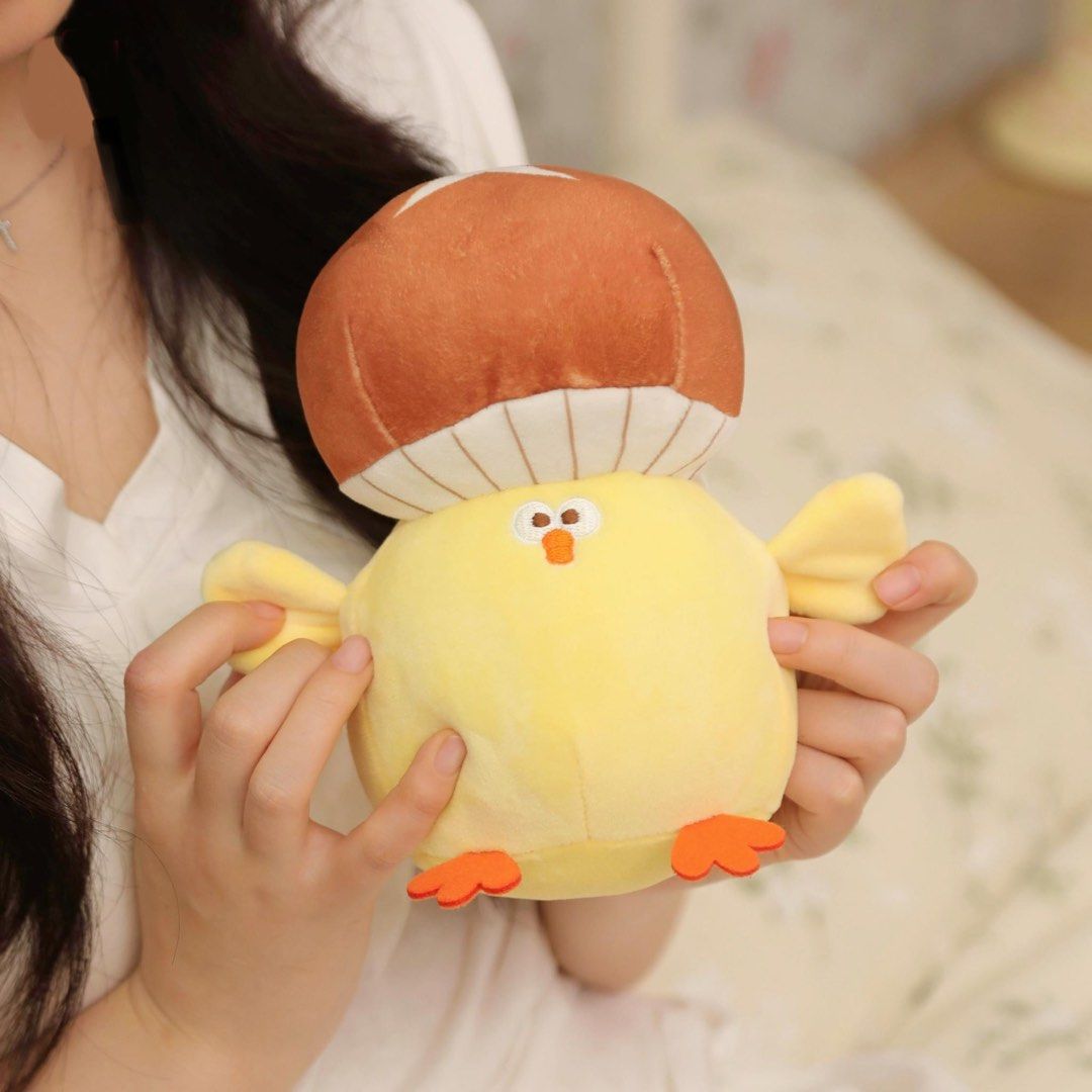 Mushroom Chick Chicken Plush by Miniso on Carousell