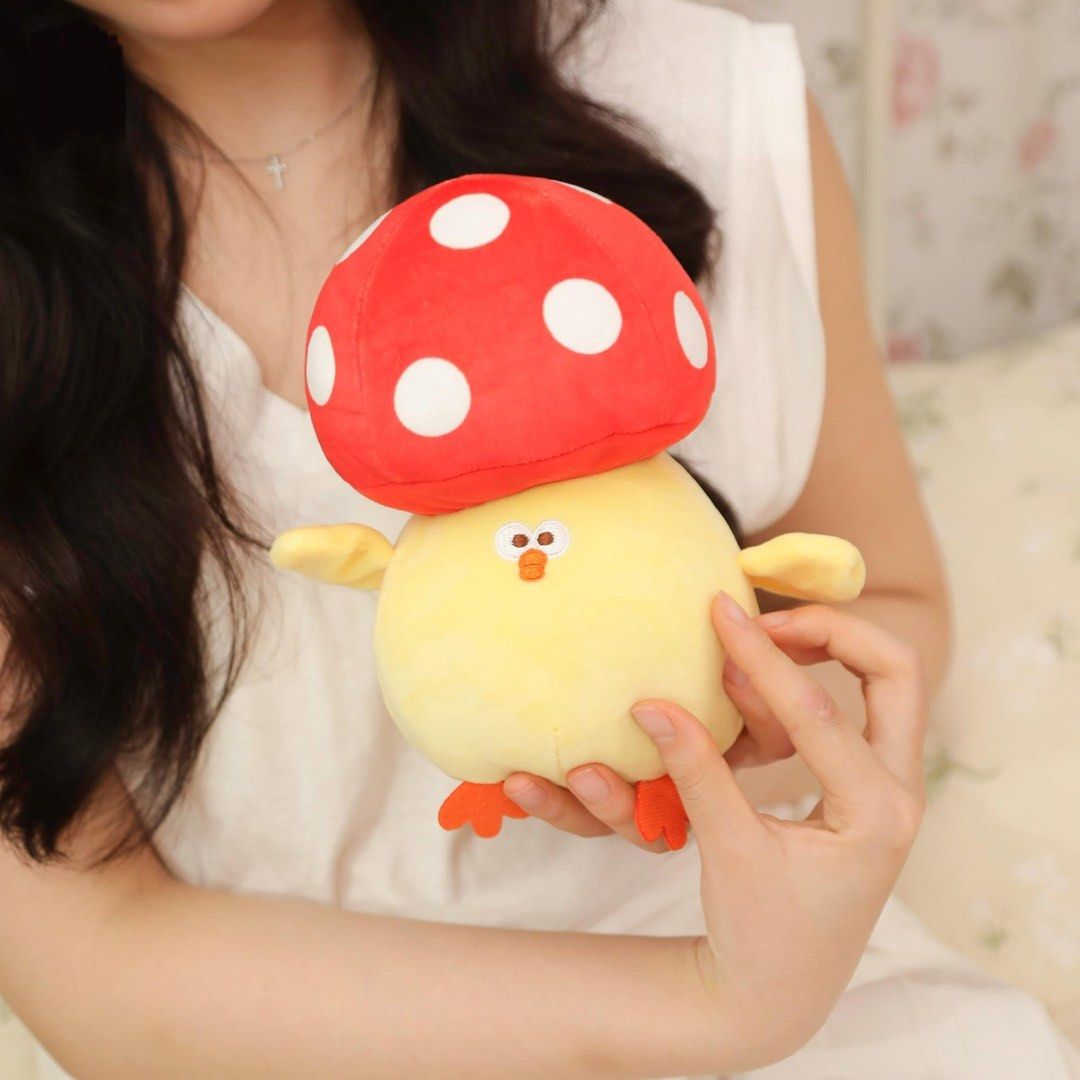 Mushroom Chick Chicken Plush by Miniso on Carousell