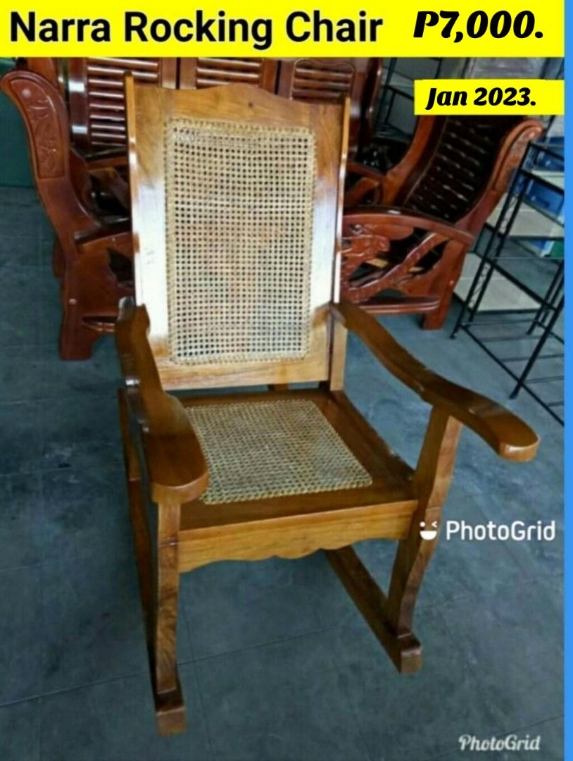 Narra & Paete Rocking Chair on Carousell