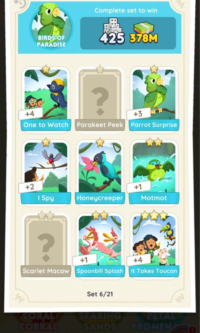 [New Season] Monopoly Go Stickers 1 star to 5 star, Video Gaming, Video ...