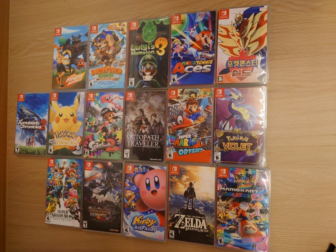 Nintendo switch physical games bundle, Video Gaming, Video Games ...