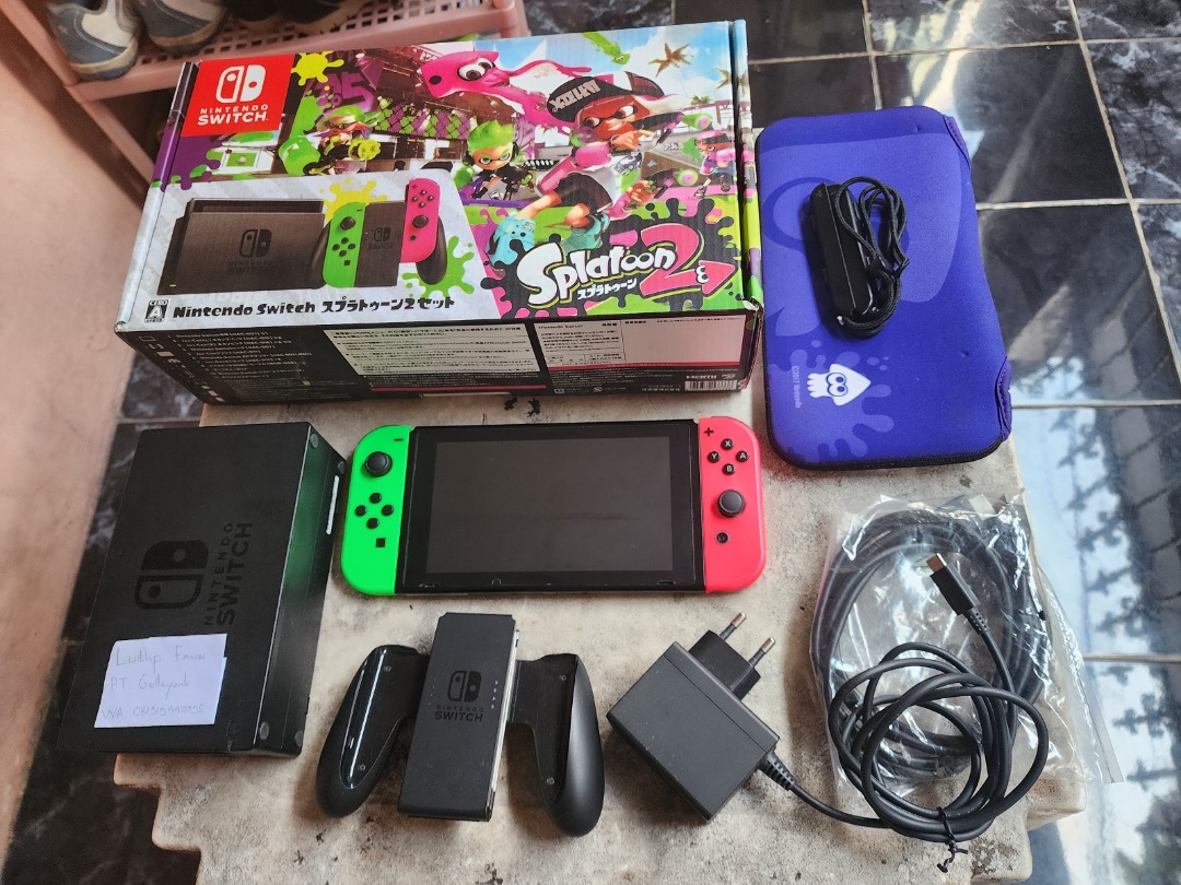 Nintendo Switch v1 CFW Atmos Splatoon 2 Limited Edition Fullset 128GB ...