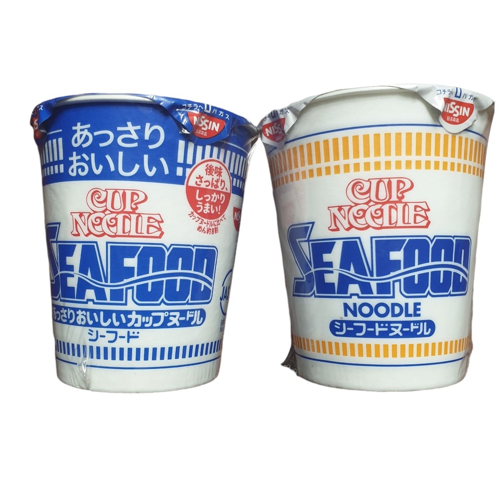 NISSIN CUP INSTANT NOODLES SEAFOOD LIGHT & ORIGINAL FLAVOR | MADE IN ...