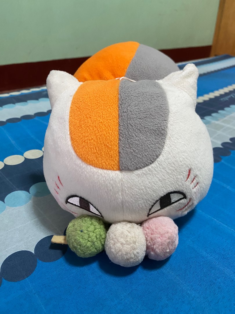 Nyanko plush with dango, Hobbies & Toys, Toys & Games on Carousell