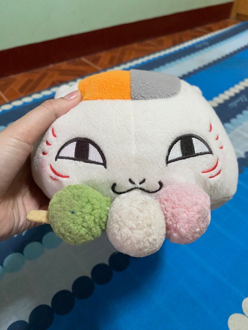 Nyanko plush with dango, Hobbies & Toys, Toys & Games on Carousell