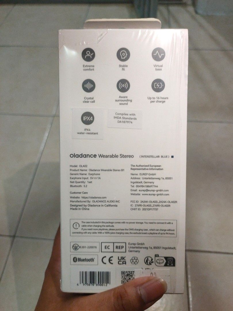 Oladance Wearable Stereo (Navy Blue), Audio, Earphones on Carousell