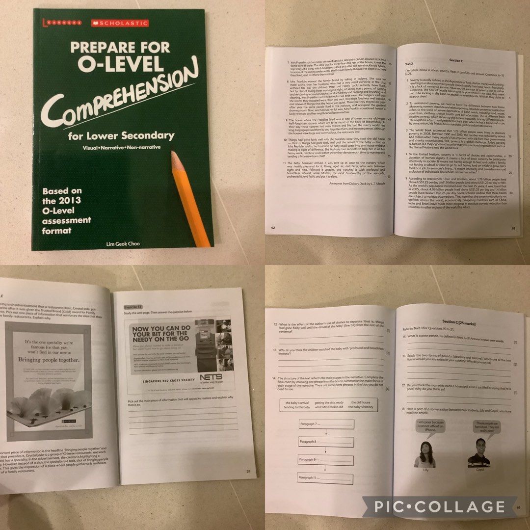 O-level & primary. English & mandarin exercise books., Hobbies & Toys ...