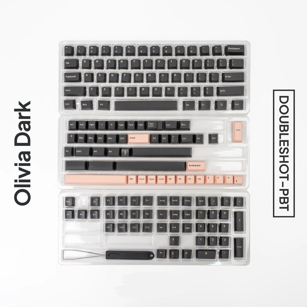 Olivia Dark PBT Keycap Set, Computers & Tech, Parts & Accessories ...