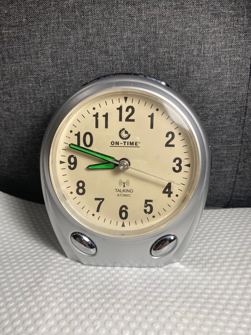 On Time Active Products Plus-Atomic!! Talking Alarm Clock Easy To Set ...