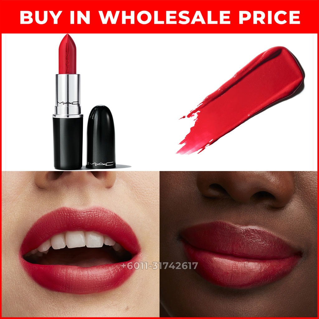 [ORIGINAL] MAC LUSTREGLASS LIPSTICK (502 Cockney), Beauty & Personal ...