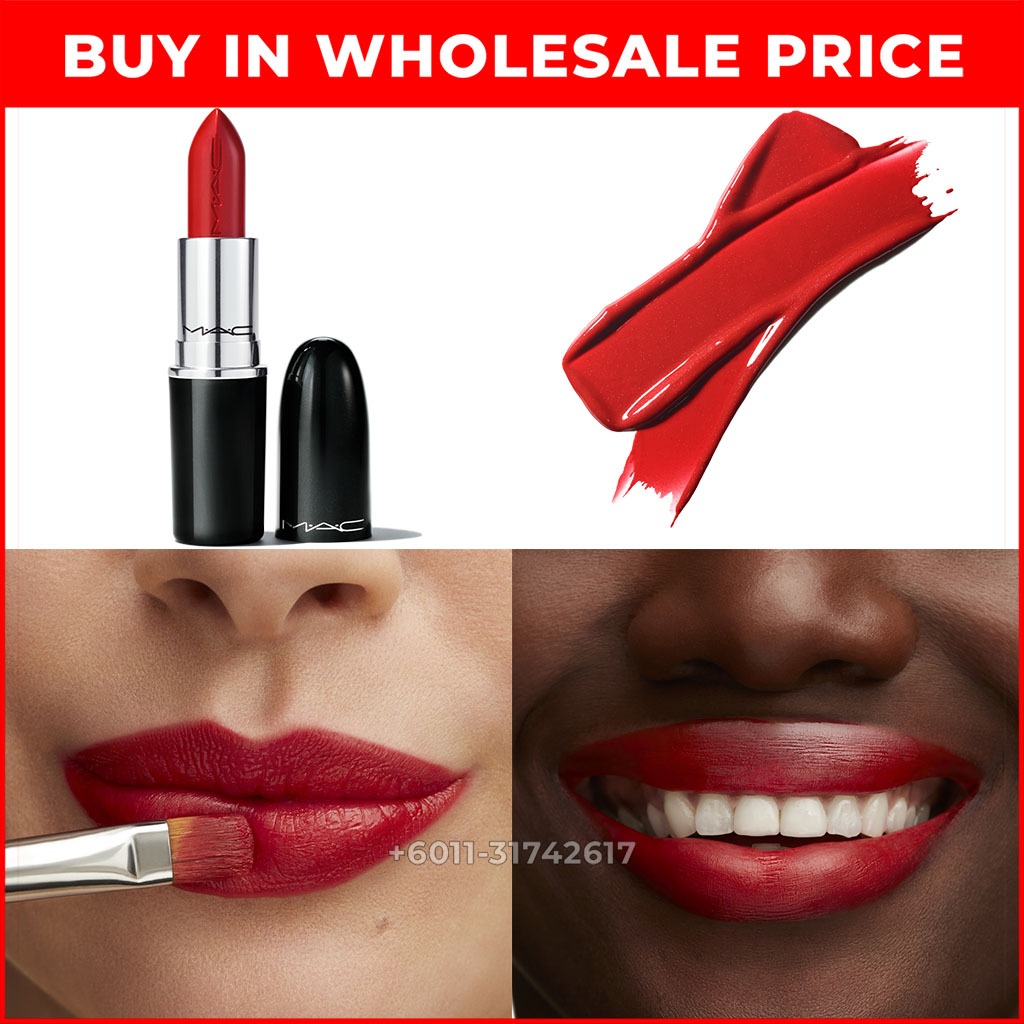 [ORIGINAL] MAC LUSTREGLASS LIPSTICK (557 Flustered), Beauty & Personal ...