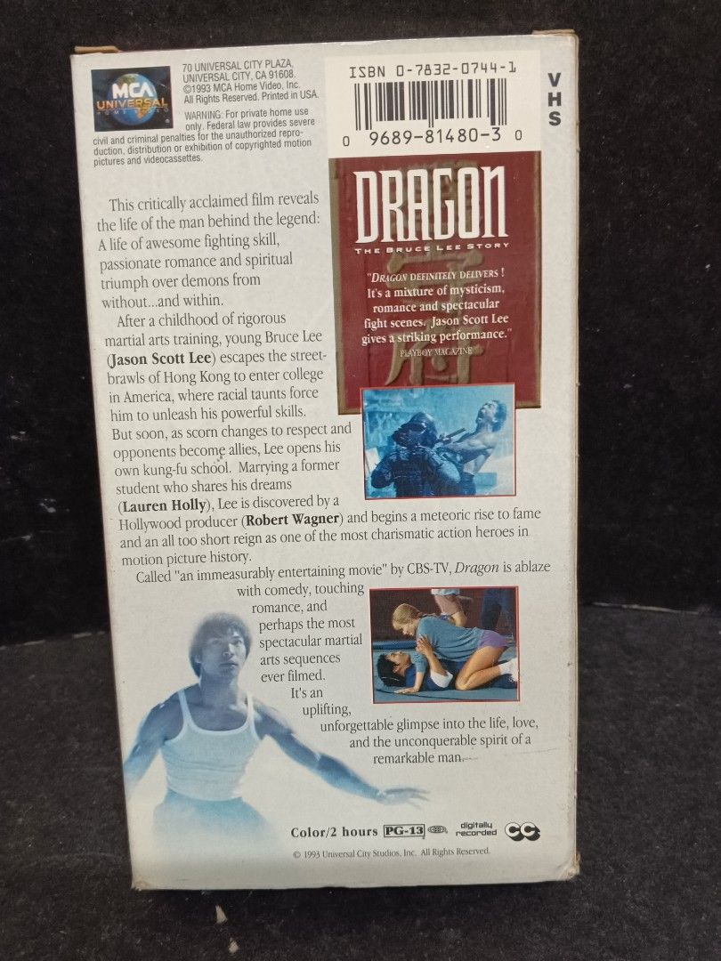 Original VHS TAPES: DRAGON, The Bruce Lee Story on Carousell