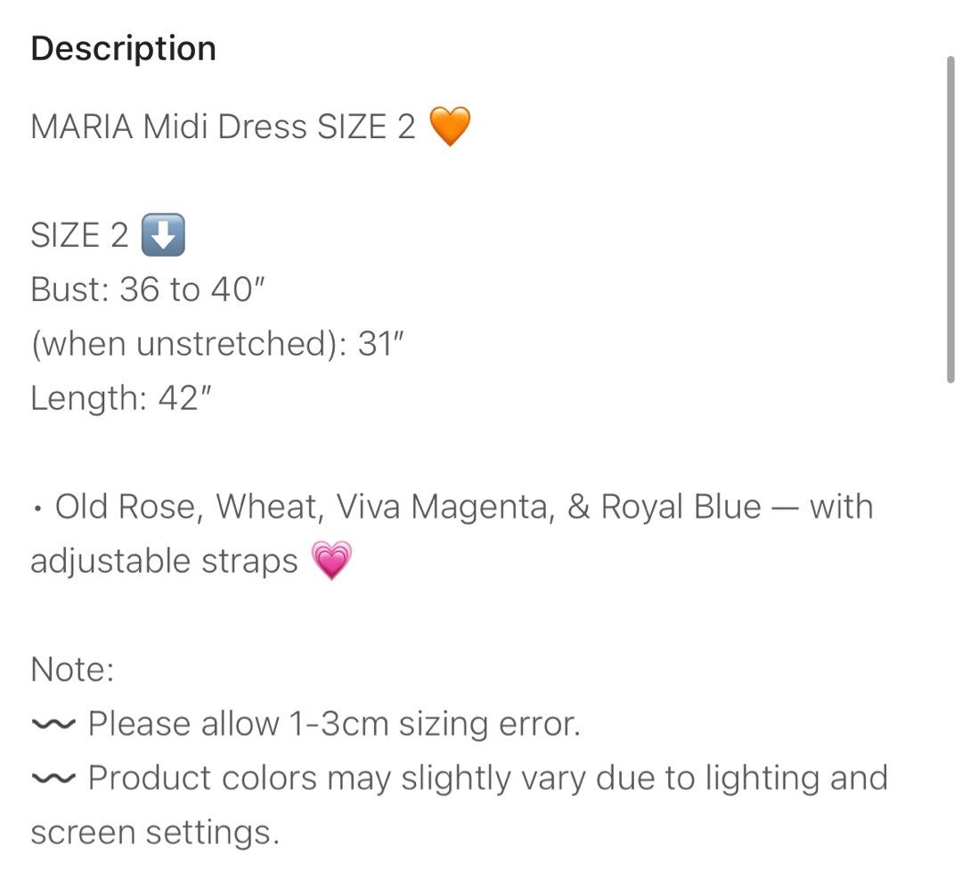 Out&about manila Maria Midi dress in hot pink on Carousell
