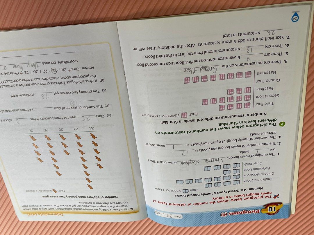 Pan Lloyds Side by Side Mathematics Exercises 2B / 樂思小二數學練習, 興趣及遊戲, 書本 ...