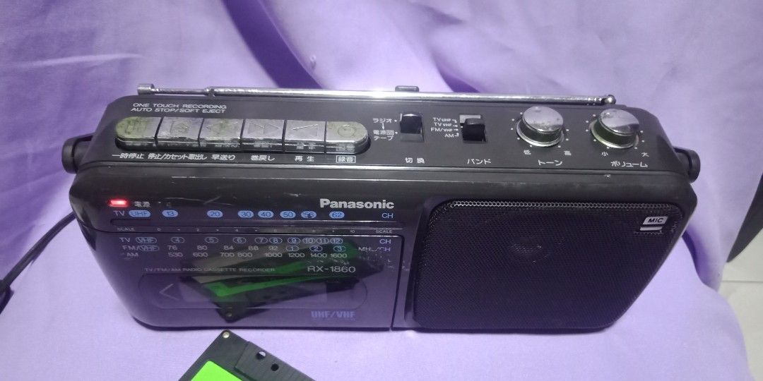 Panasonic RX-1860 Radio Cassette Recorder, Audio, Portable Music ...