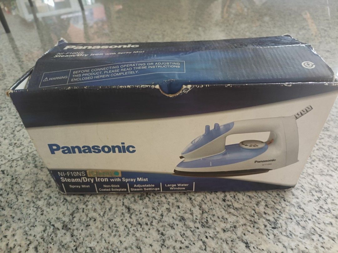 Panasonic steam/dry iron with spray mist, TV & Home Appliances, Irons ...