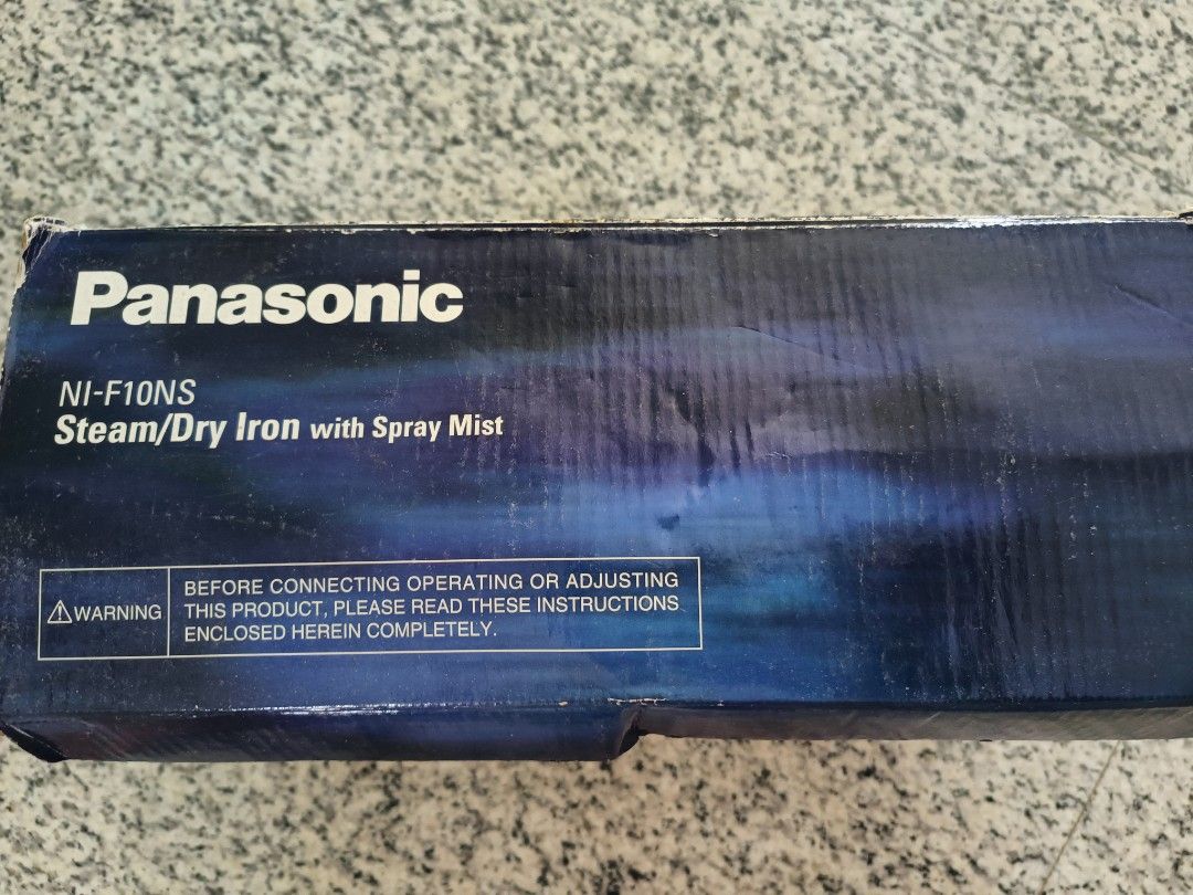 Panasonic steam/dry iron with spray mist, TV & Home Appliances, Irons ...