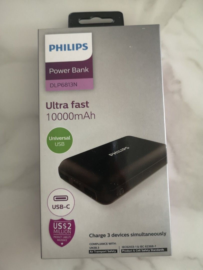 Philips Power Bank 10000mAh, Mobile Phones & Gadgets, Mobile & Gadget ...