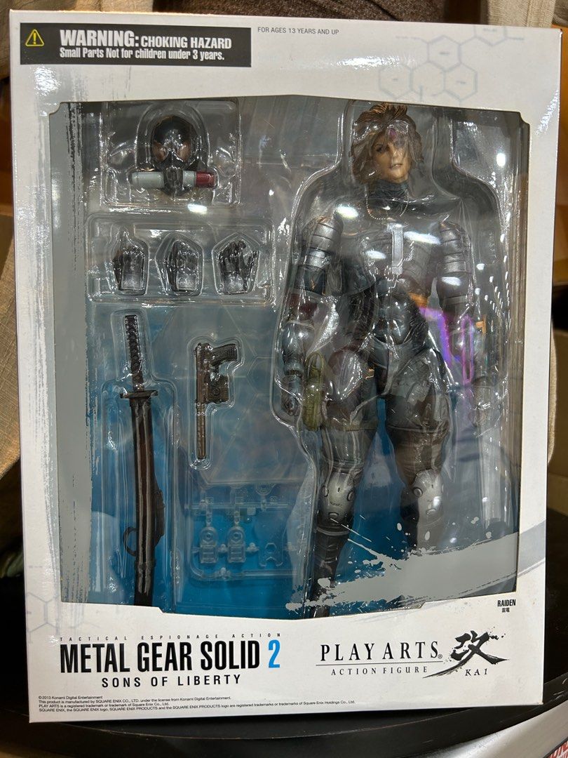 Play Arts Kai Metal Gear Solid 2 Raiden Action Figure, Hobbies & Toys ...